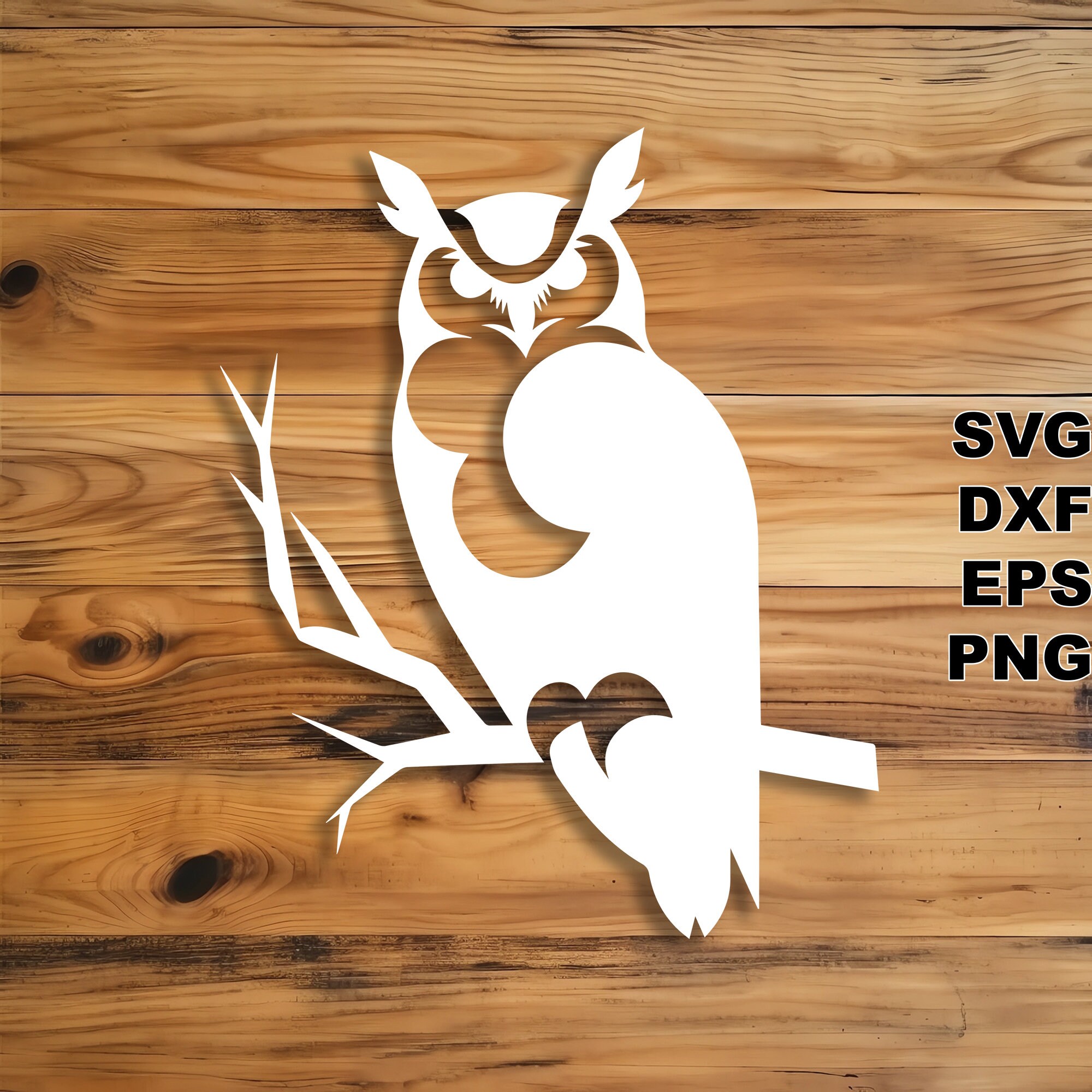 Owl SVG Cut Files svg Dxf Png Eps Vinyl and Paper Cut, CNC, Laser Cut ...