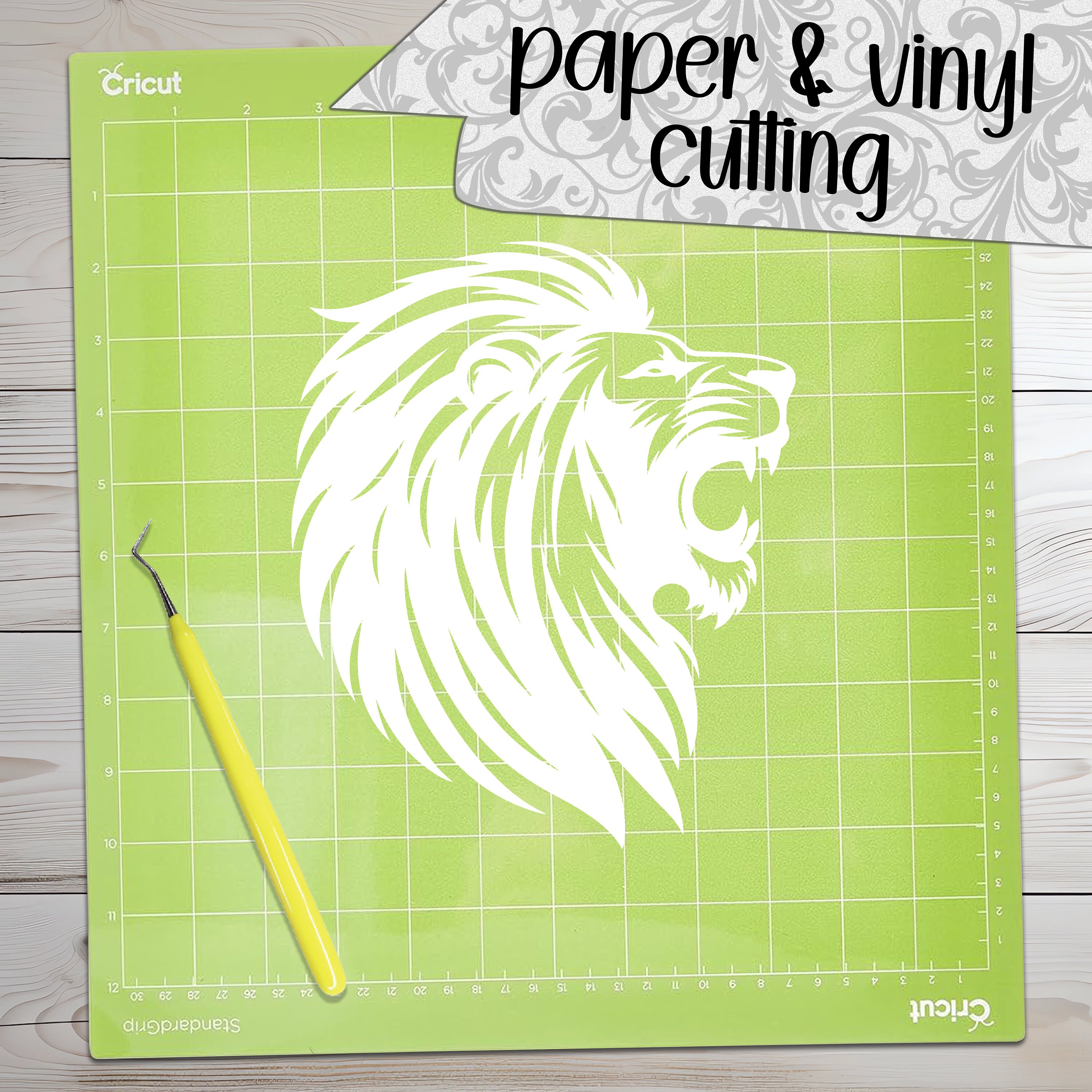 Lion SVG Cut Files svg Dxf Png Eps Jpeg Vinyl and Paper Cut, CNC, Laser ...