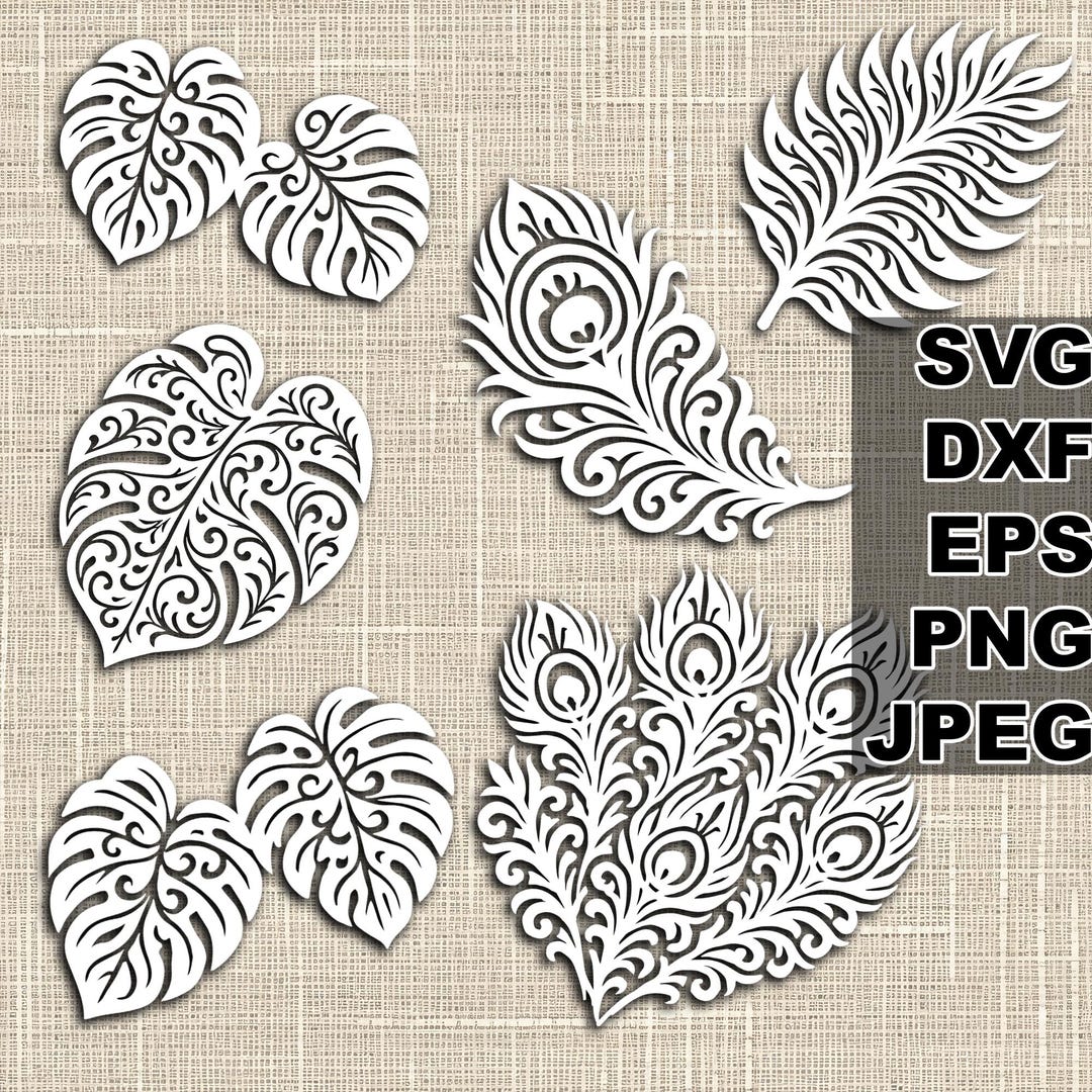 Filigree Boho SVG Cut Files (svg Dxf Png Eps Jpeg) Silhouette & Cricut ...