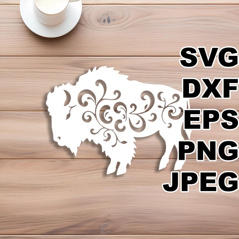More Buffalo SVG Cut Files (svg Dxf Png Eps Jpeg) Silhouette & Cricut ...