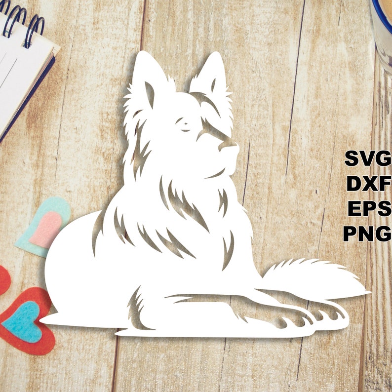 German Shepherd SVG Cut Files svg Dxf Png Eps Silhouette & Cricut ...