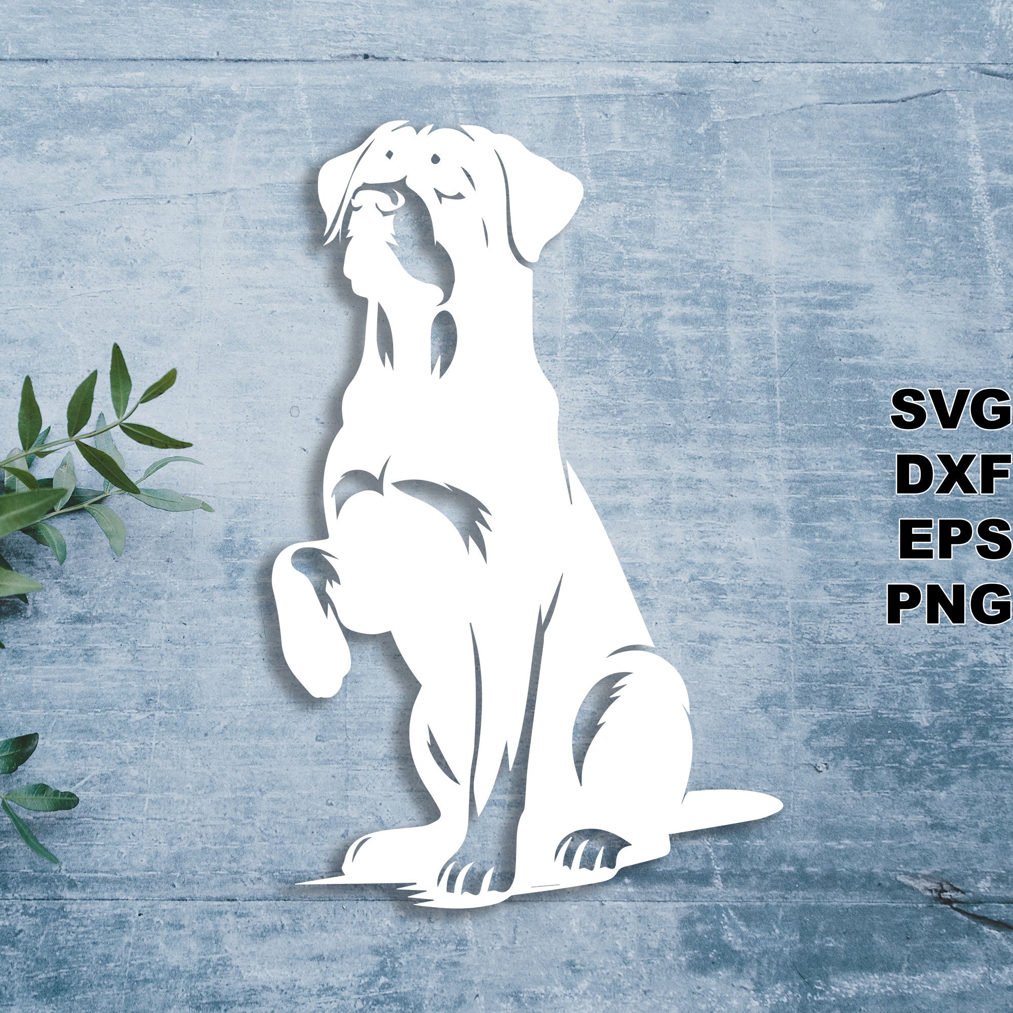 Rottweiler SVG Cut Files svg Dxf Png Eps Silhouette & Cricut, Digital ...