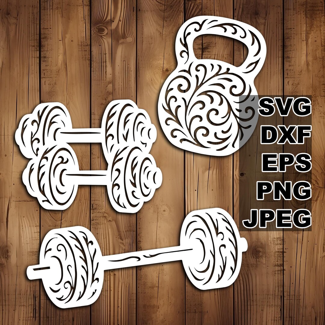 Filigree Weights SVG Cut Files (svg Dxf Png Eps Jpeg) Silhouette ...