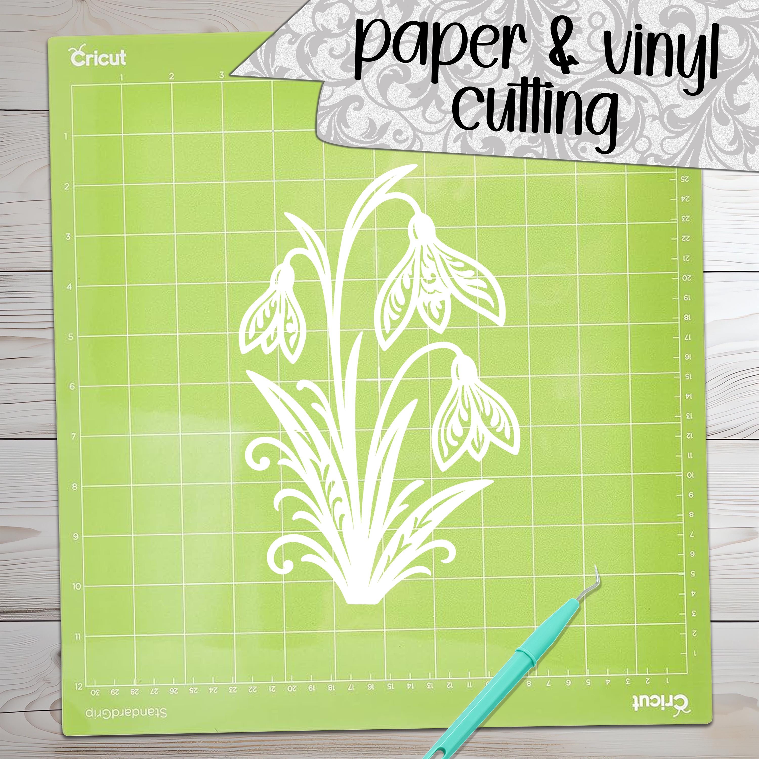 Filigree Snowdrop SVG Cut Files (svg Dxf Png Eps Jpeg) Silhouette ...