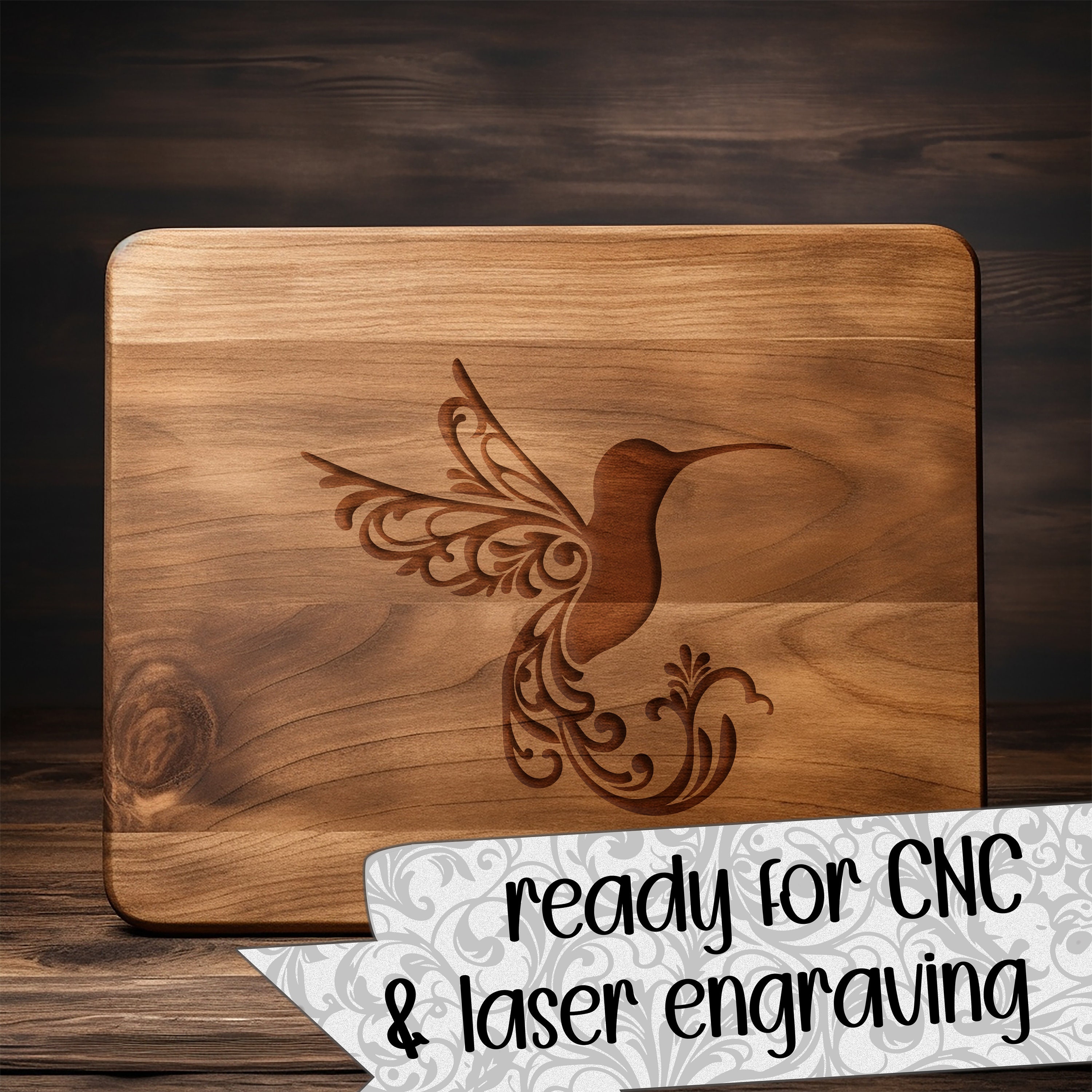 Hummingbird Fancy SVG Cut Files svg Dxf Png Eps Jpg Silhouette & Cricut ...