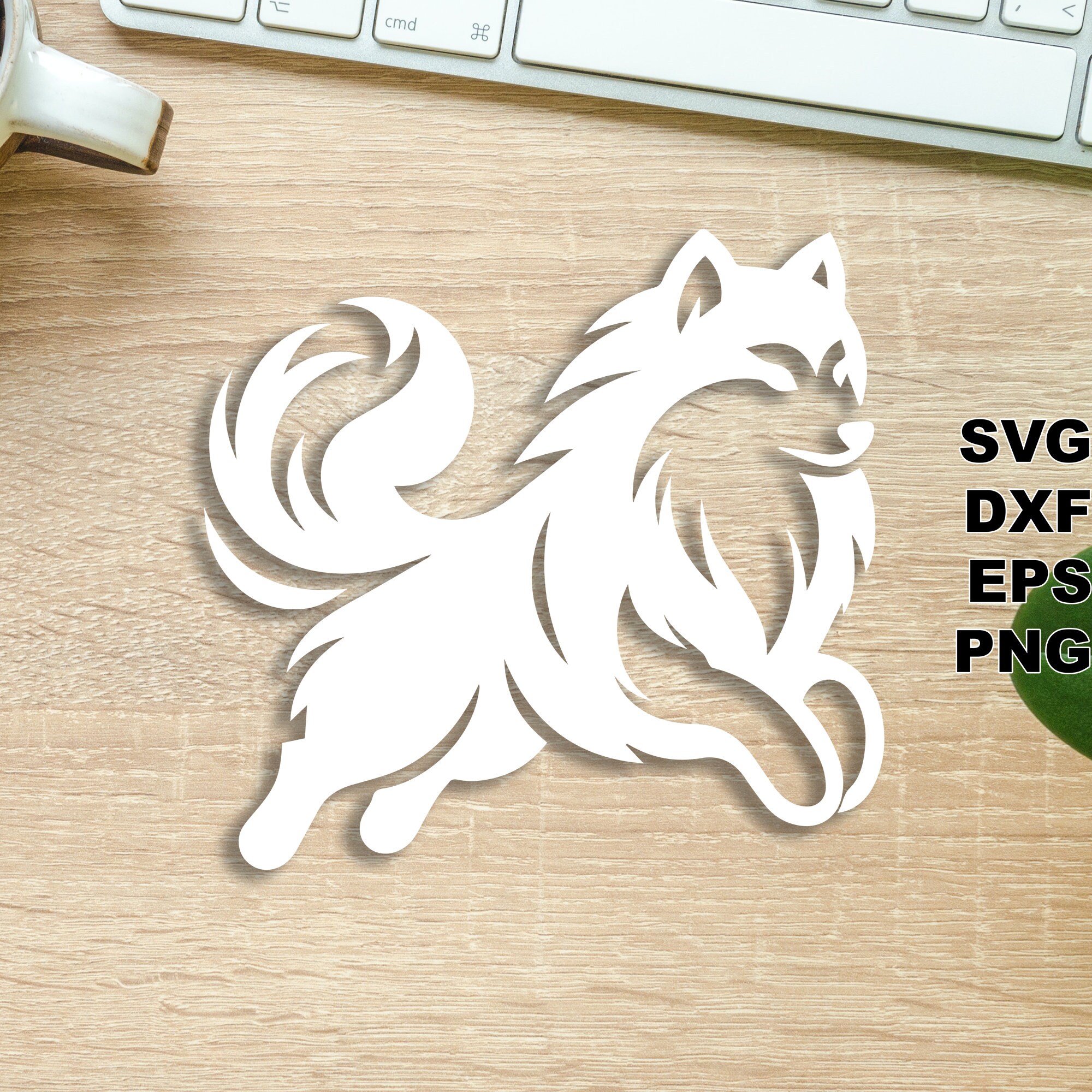 Pomsky SVG Cut Files svg Dxf Png Eps Silhouette & Cricut, Digital ...