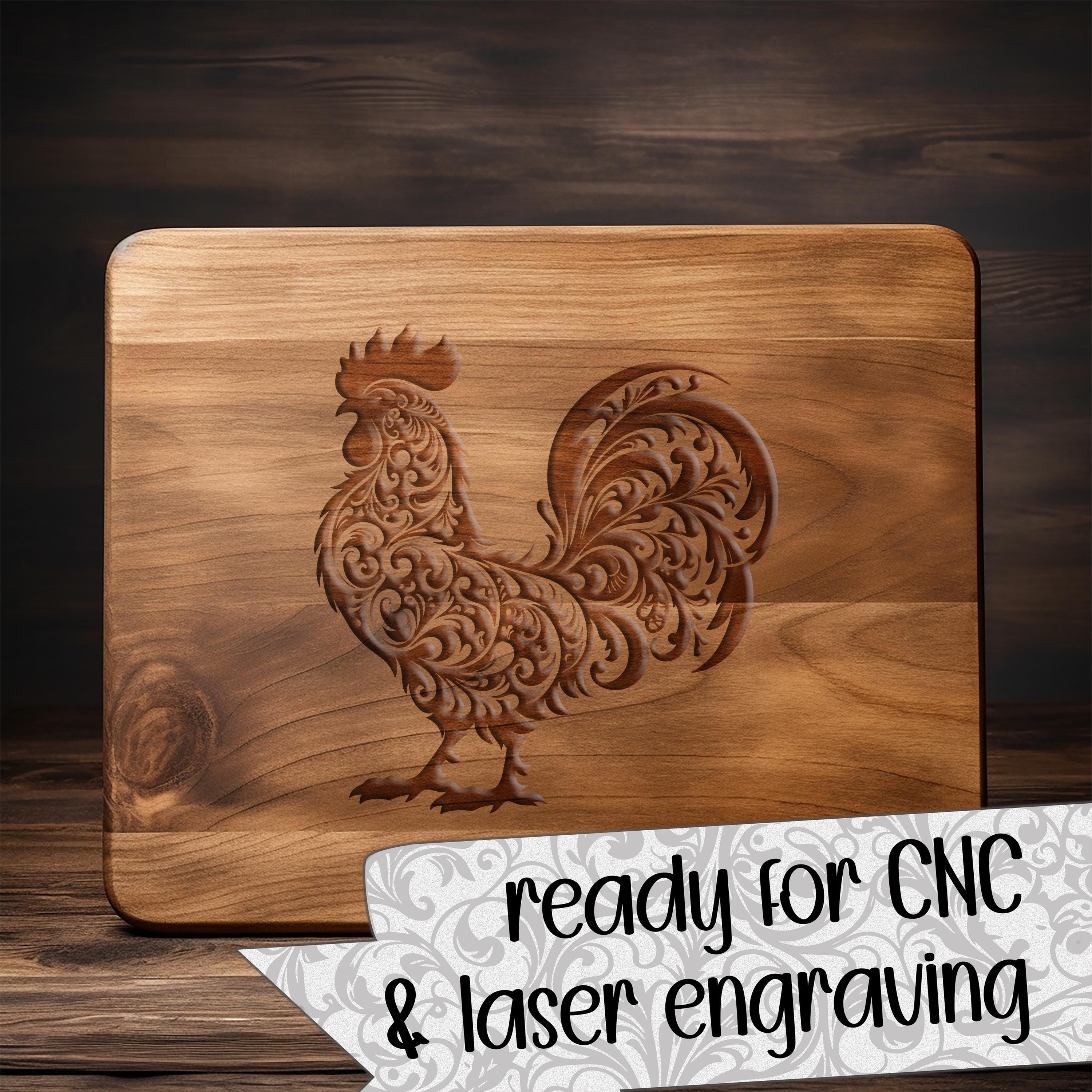 Chicken Fancy SVG Cut Files (svg Dxf Png Eps Jpg) Silhouette & Cricut ...