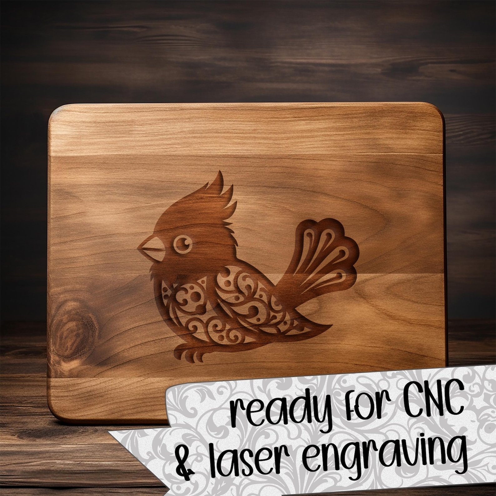 Northern Cardinal SVG Cut Files (svg Dxf Png Eps Jpeg) Silhouette ...