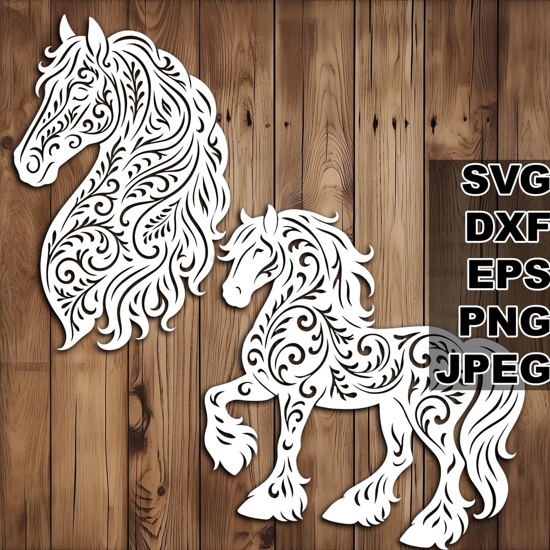 Filigree Gypsy Cob SVG Cut Files (svg Dxf Png Eps Jpeg) Silhouette ...