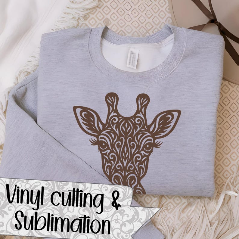 Filigree Giraffe SVG Cut Files (svg Dxf Png Eps Jpeg) Silhouette ...
