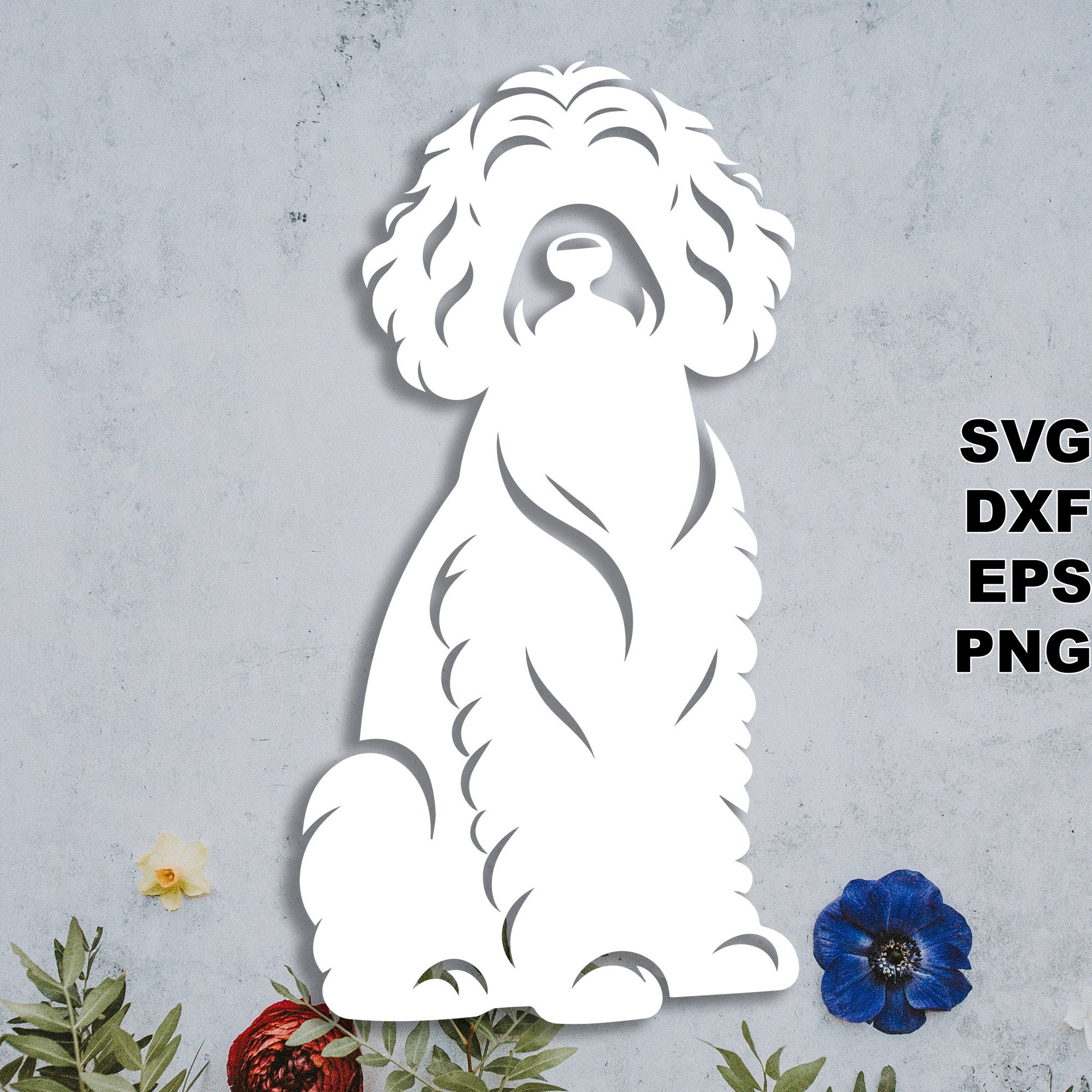 Cockapoo SVG Cut Files svg Dxf Png Eps Silhouette & Cricut, Digital ...