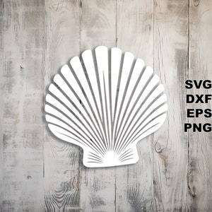 Seashells SVG Cut Files (svg Dxf Png Eps) Silhouette & Cricut, Digital ...