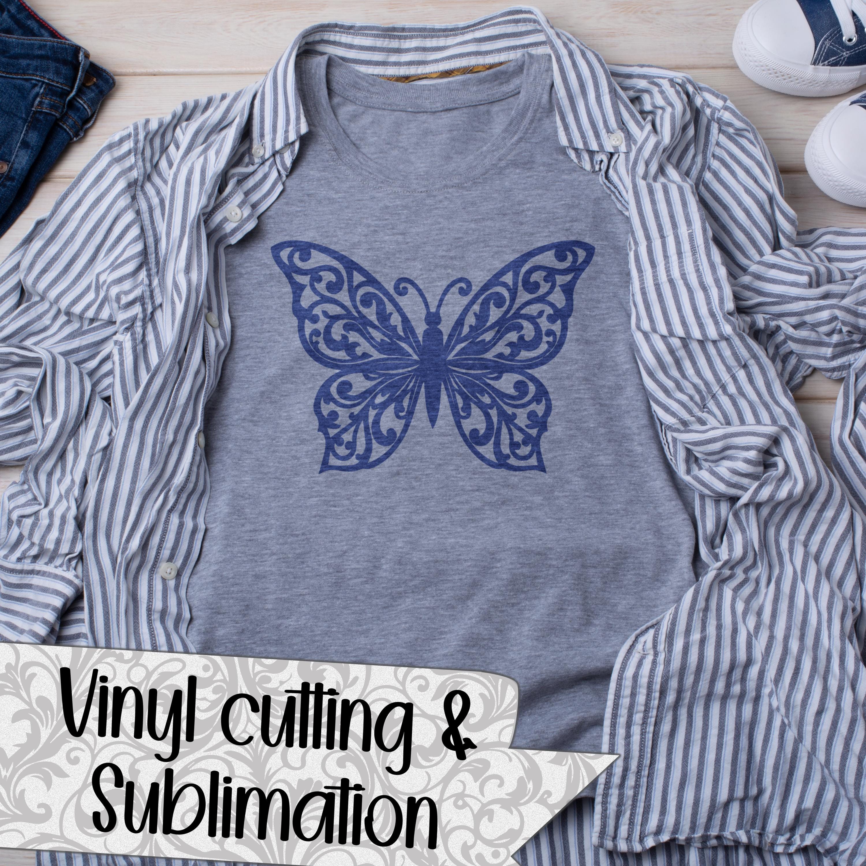 Butterfly Fancy SVG Cut Files svg Dxf Png Eps Jpeg Silhouette & Cricut ...