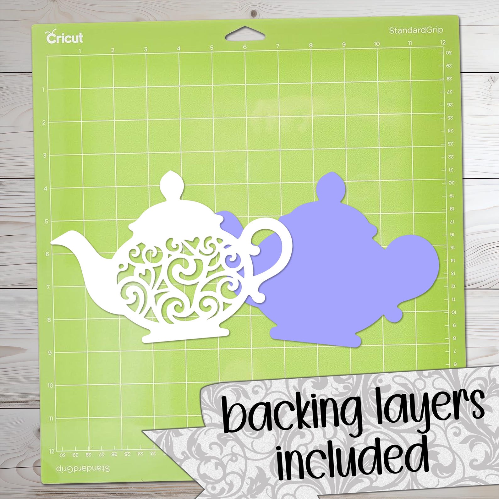 Filigree Tea Pot (more) SVG Cut Files (svg Dxf Png Eps Jpeg) Silhouette ...