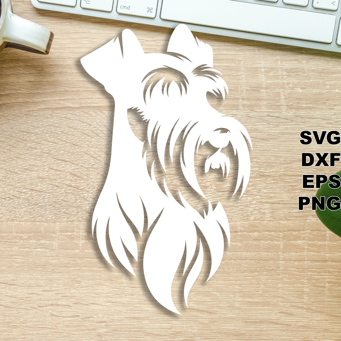 Schnauzer SVG Cut Files (svg Dxf Png Eps) Silhouette & Cricut, Digital ...