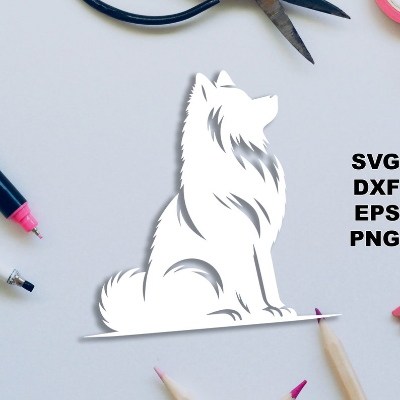 Pomsky SVG Cut Files svg Dxf Png Eps Silhouette & Cricut, Digital ...