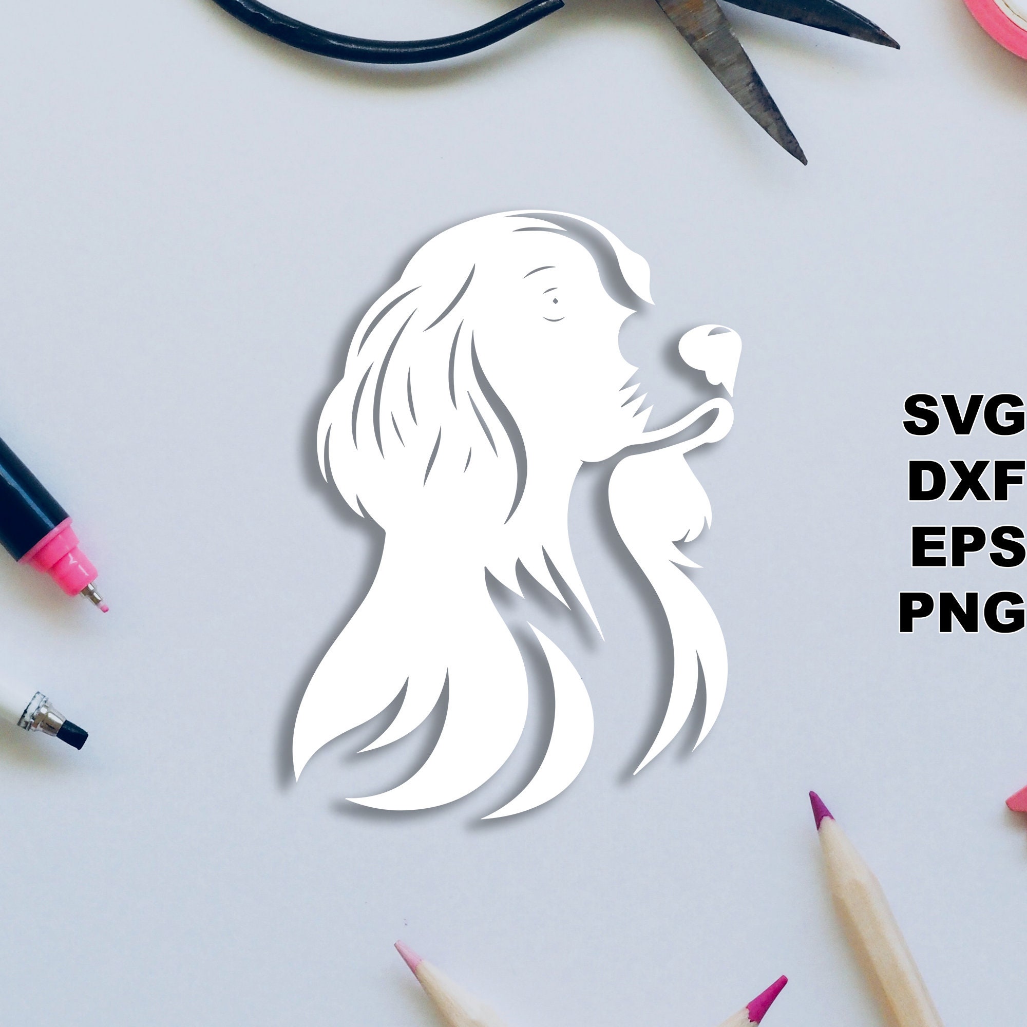 Springer Spaniel SVG Cut Files svg Dxf Png Eps Silhouette & Cricut ...