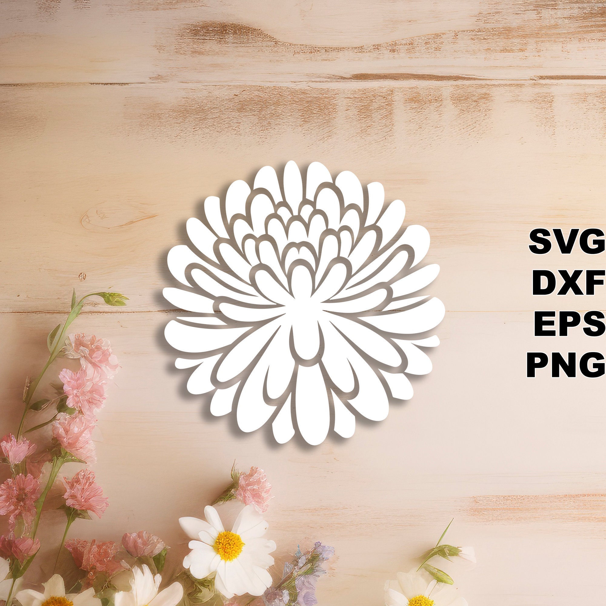 Japanese Flora SVG Cut Files svg Dxf Png Eps Vinyl and Paper Cut, CNC ...