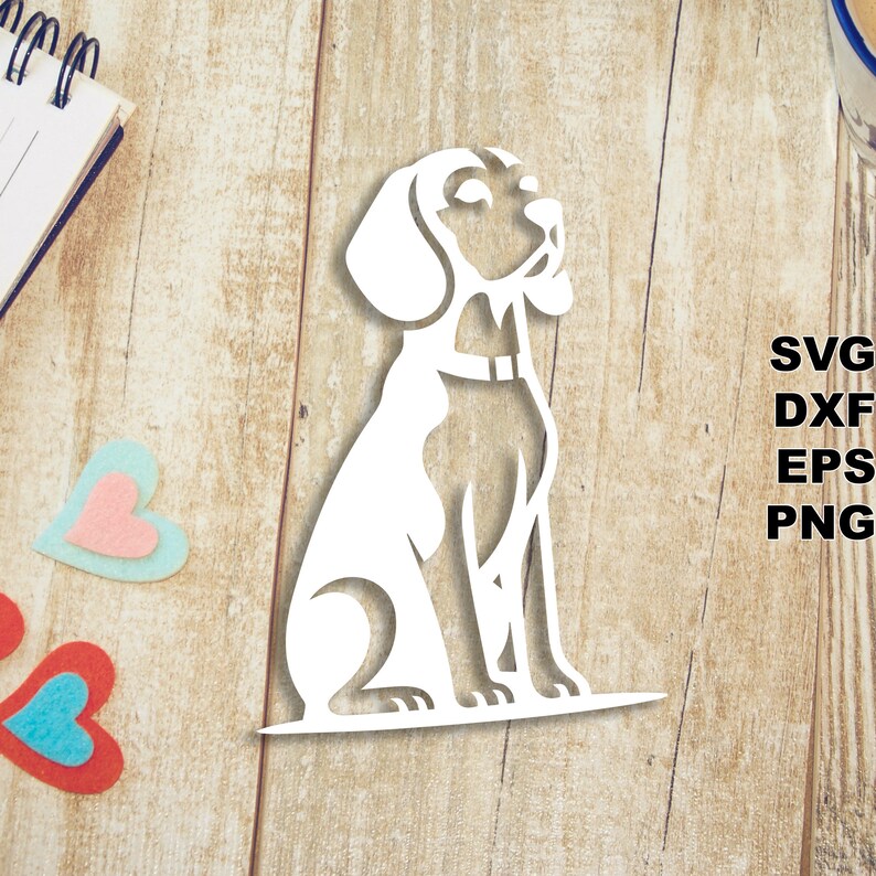 Beagle SVG Cut Files svg Dxf Png Eps Silhouette & Cricut, Digital ...