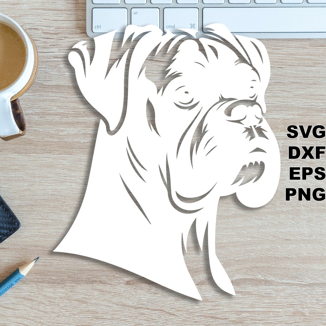 Boxer SVG Cut Files svg Dxf Png Eps Silhouette & Cricut, Digital ...