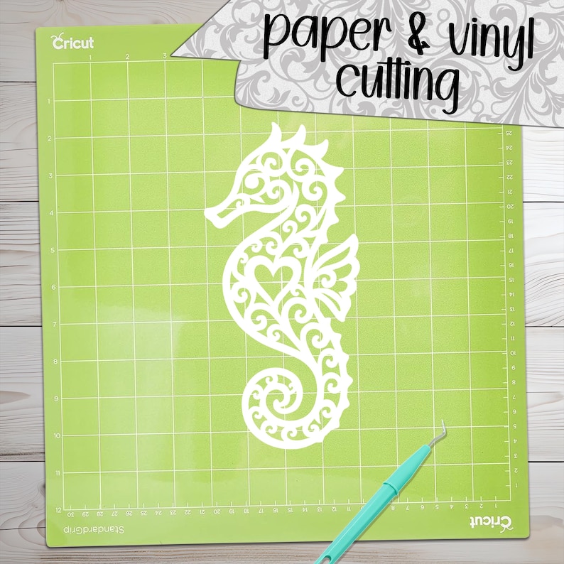 Lovely Seahorse SVG Cut Files (svg Dxf Png Eps Jpeg) Silhouette ...