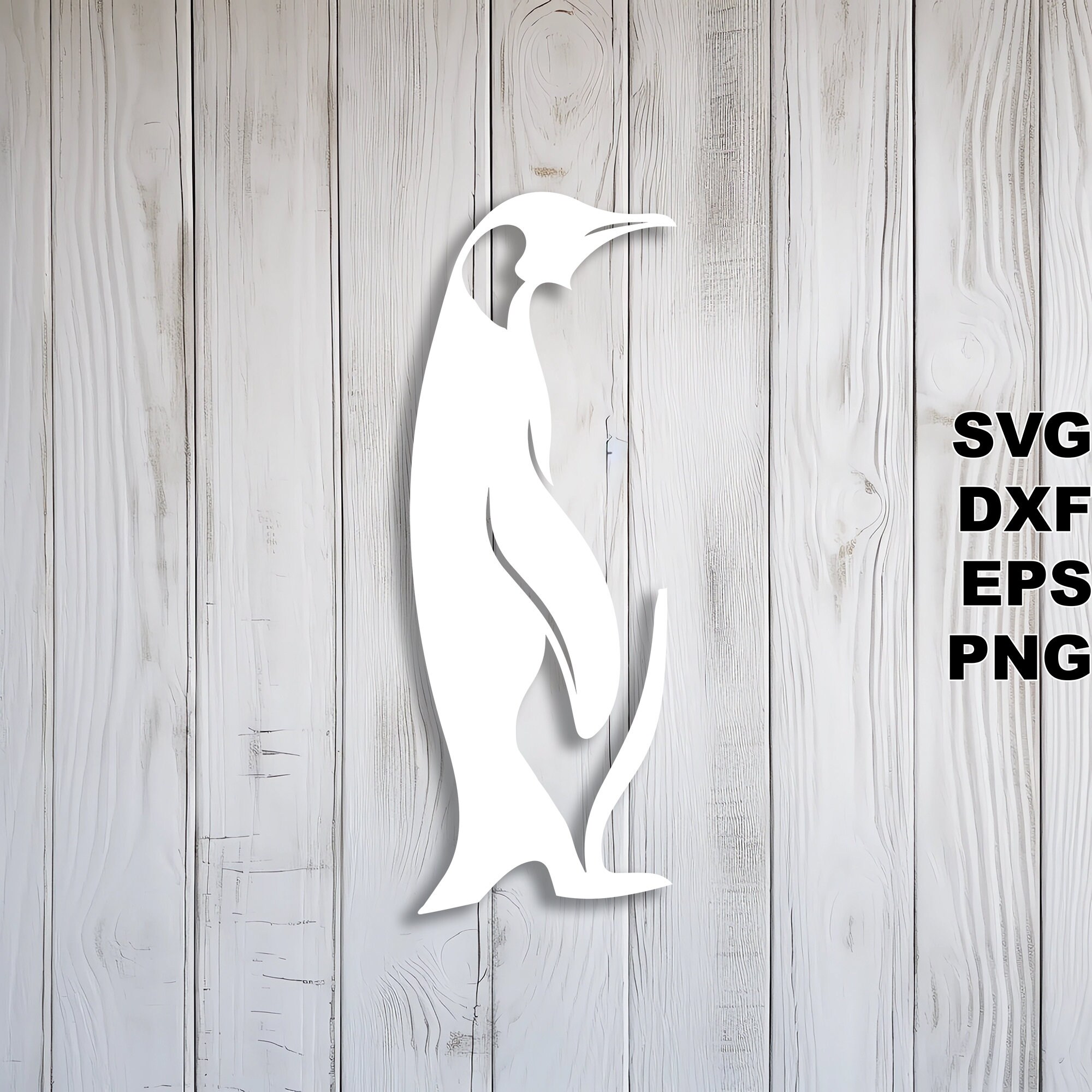 Penguin SVG Cut Files svg Dxf Png Eps Vinyl and Paper Cut, CNC, Laser ...