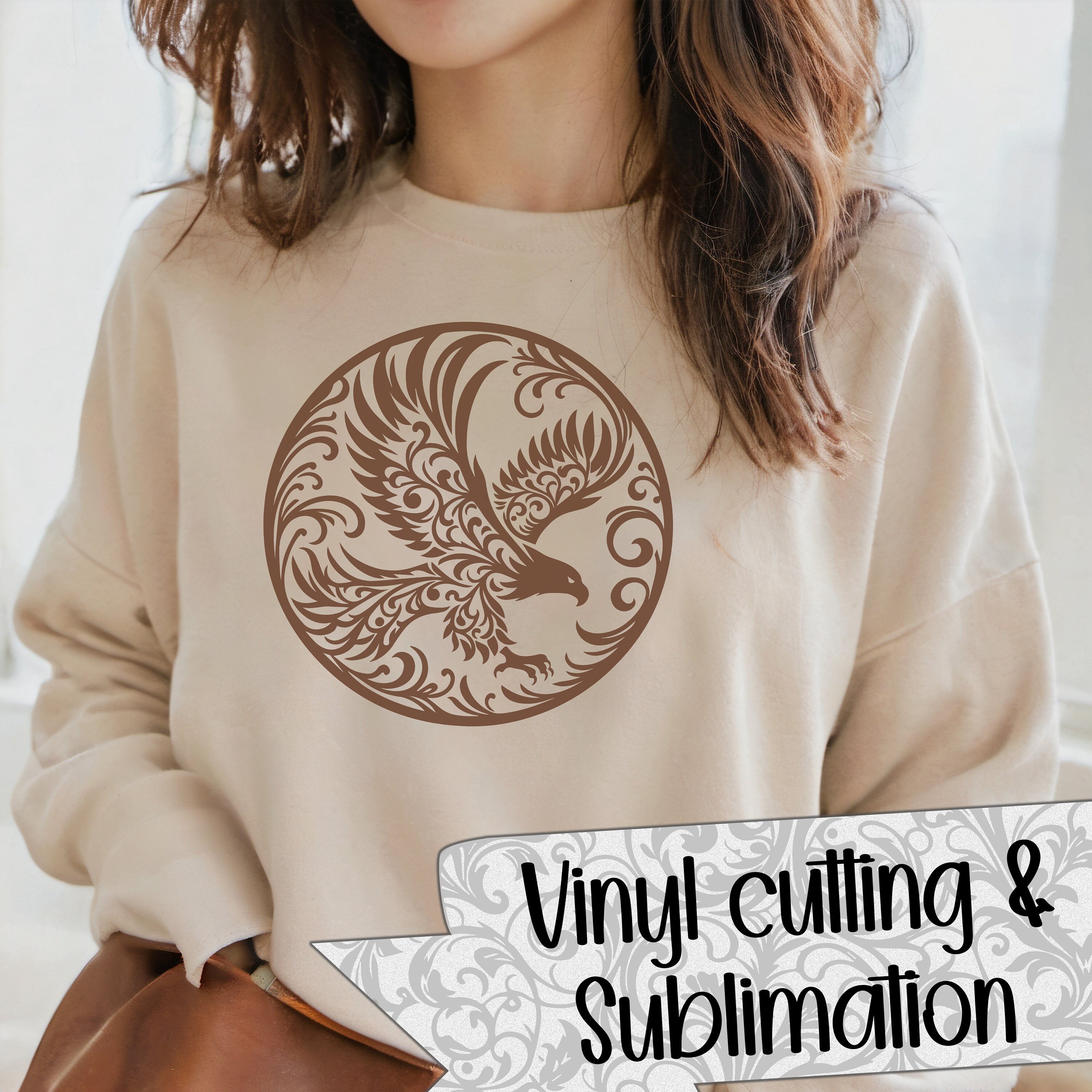 Eagle Fancy SVG Cut Files svg Dxf Png Eps Jpg Silhouette & Cricut ...