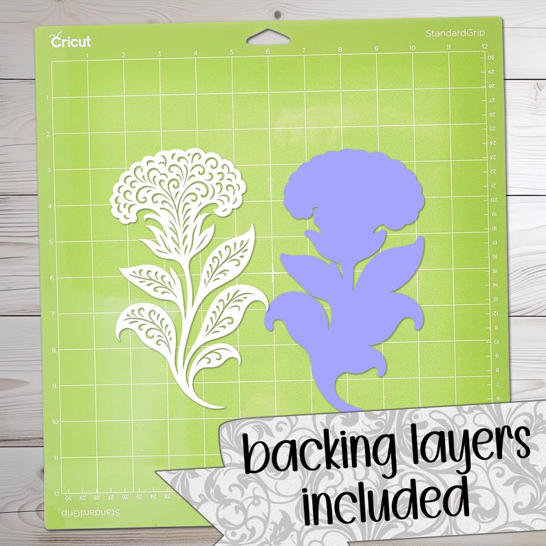 Filigree Fall Flowers SVG Cut Files (svg Dxf Png Eps Jpeg) Silhouette ...