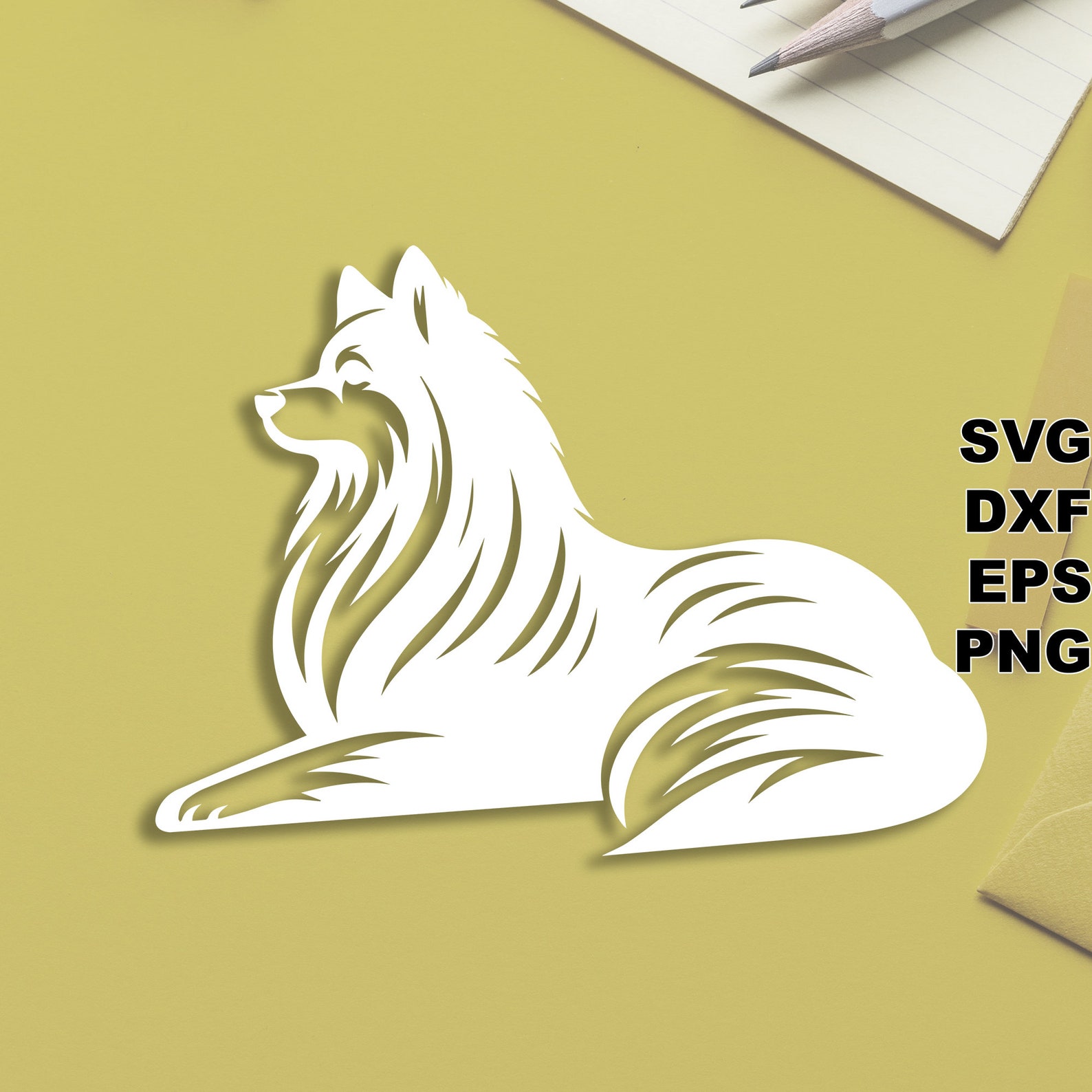 Pomsky SVG Cut Files svg Dxf Png Eps Silhouette & Cricut, Digital ...