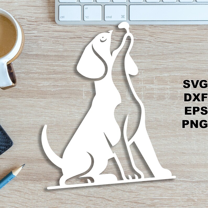Beagle SVG Cut Files svg Dxf Png Eps Silhouette & Cricut, Digital ...