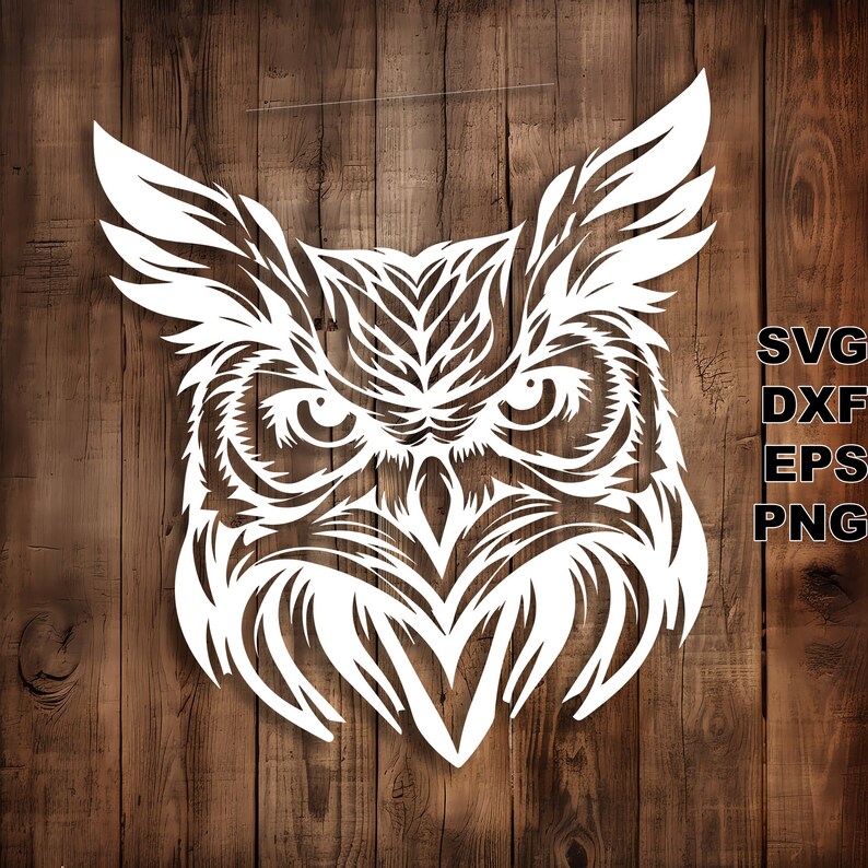Owl SVG Cut Files svg Dxf Png Eps Vinyl and Paper Cut, CNC, Laser Cut ...