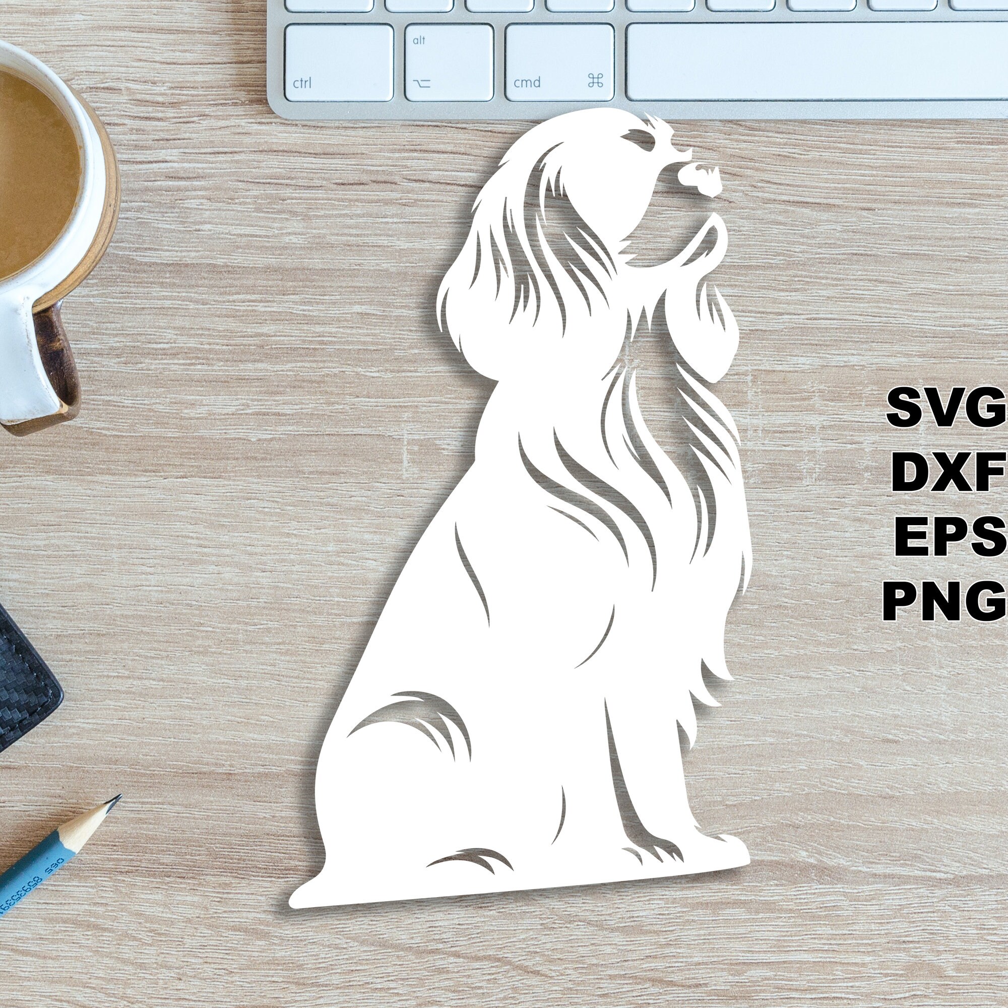 Cavalier King Charles SVG Cut Files svg Dxf Png Eps Silhouette & Cricut ...