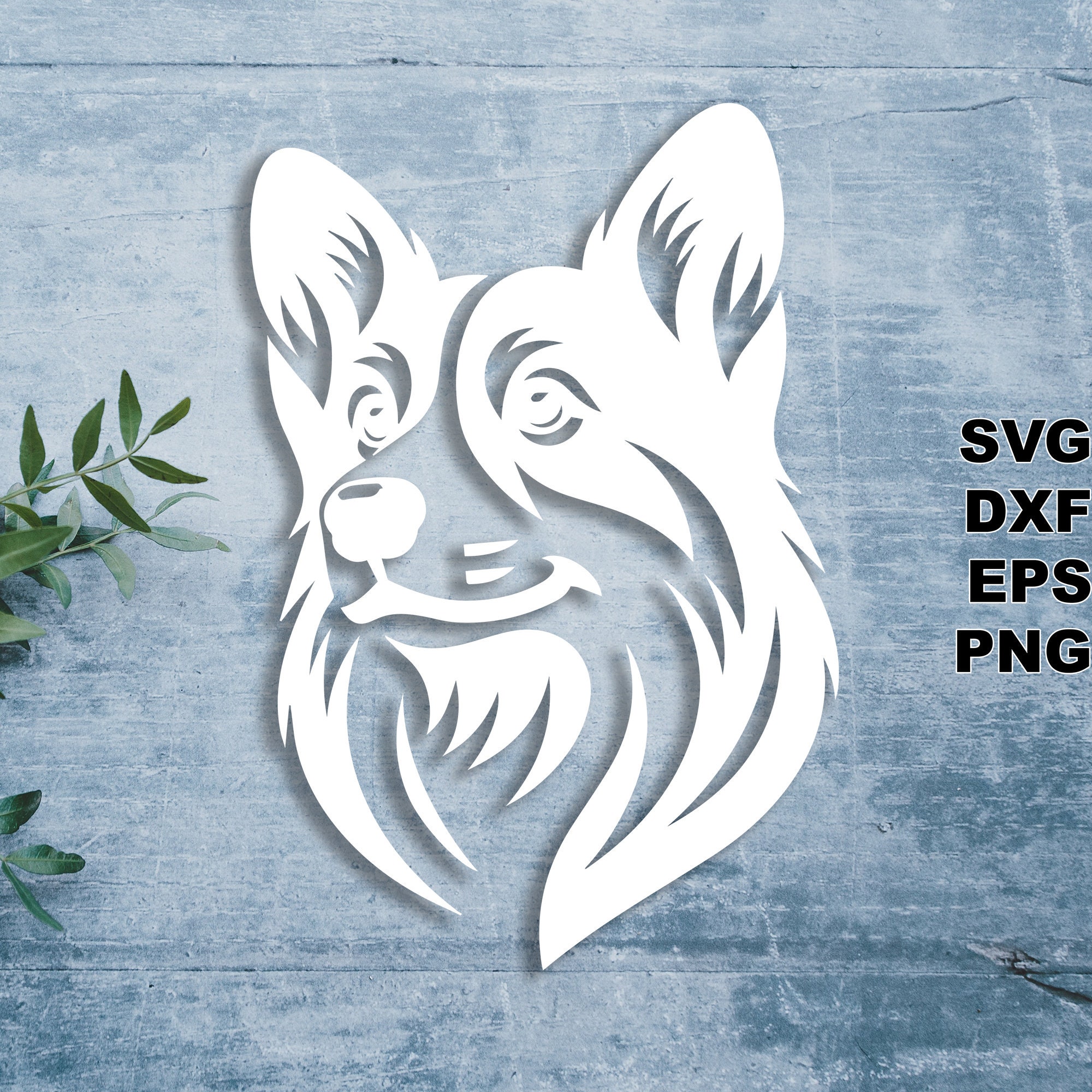 Corgi SVG Cut Files svg Dxf Png Eps Silhouette & Cricut, Digital ...