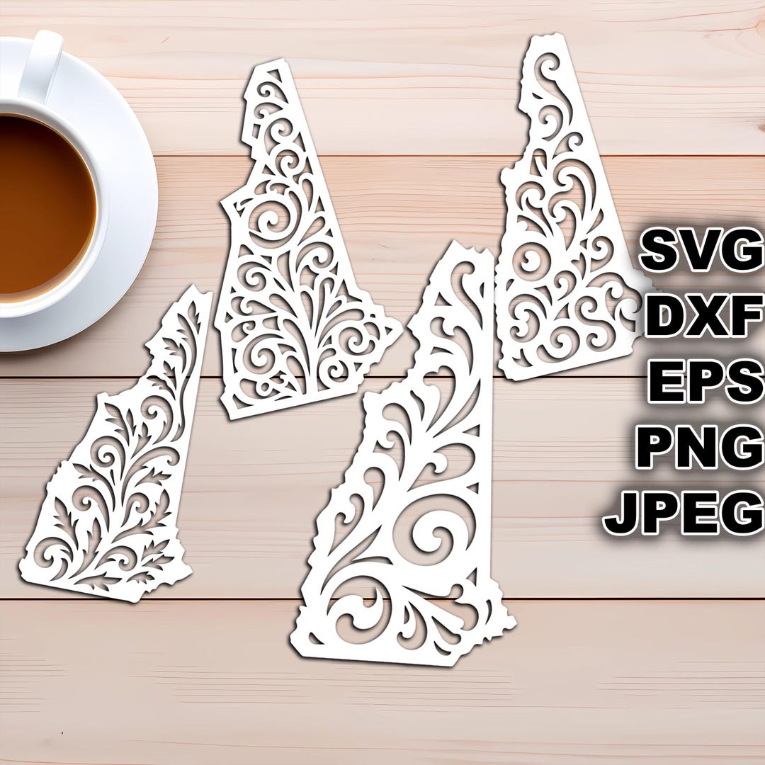 New Hampshire SVG Cut Files (svg Dxf Png Eps Jpeg) Silhouette & Cricut ...