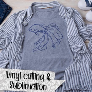 Beta Fish SVG Cut Files (svg Dxf Png Eps) Silhouette & Cricut, Digital ...