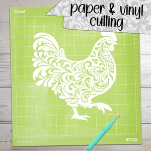 Chicken Fancy SVG Cut Files (svg Dxf Png Eps Jpg) Silhouette & Cricut ...