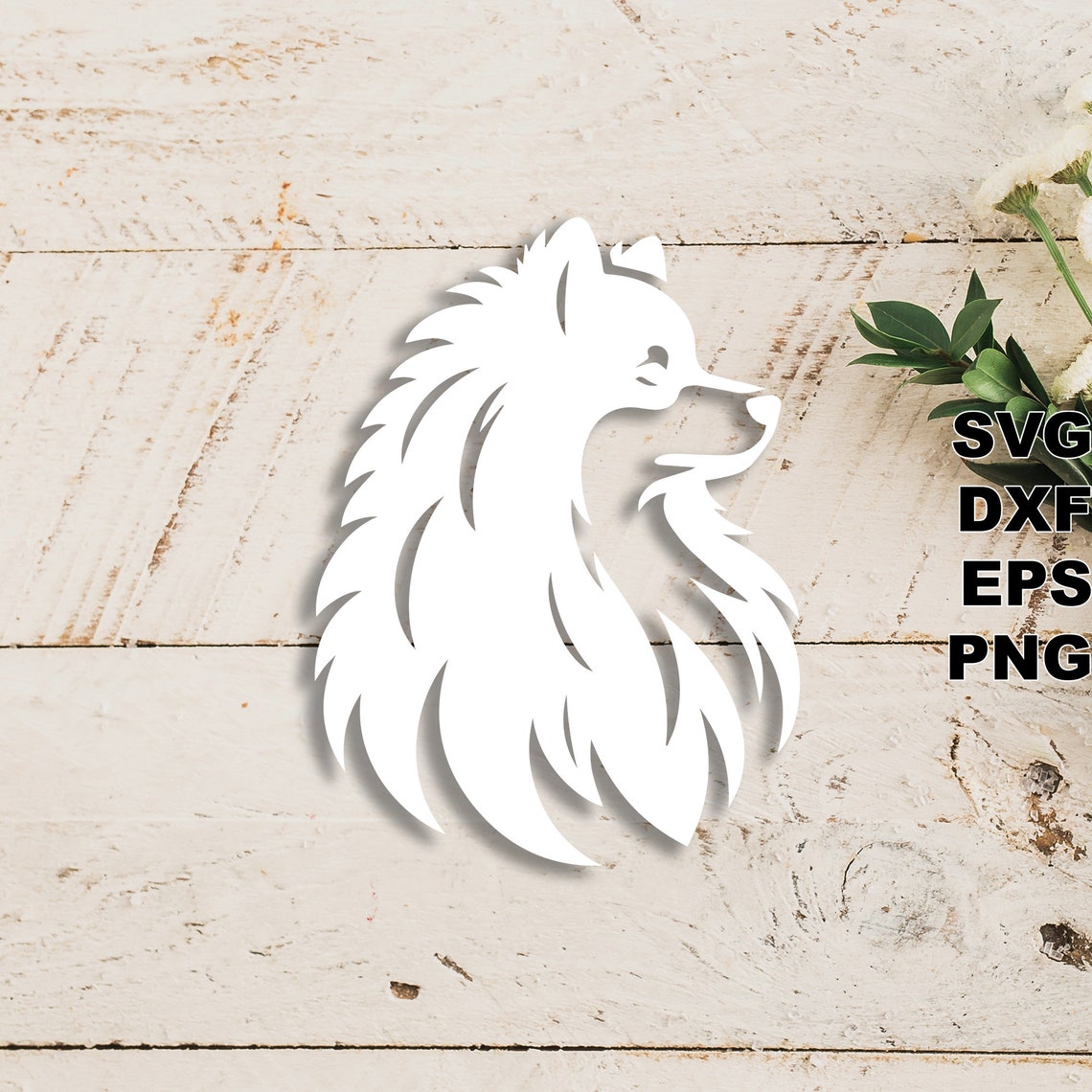 Finnish Lapphund SVG Cut Files svg Dxf Png Eps Silhouette & Cricut ...