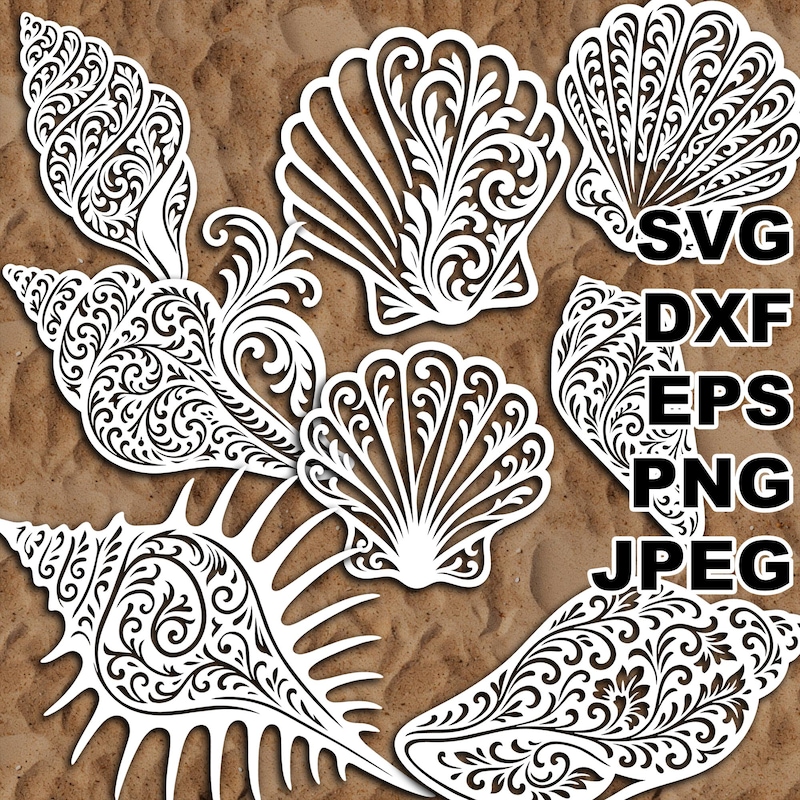Filigree Seashells - Etsy