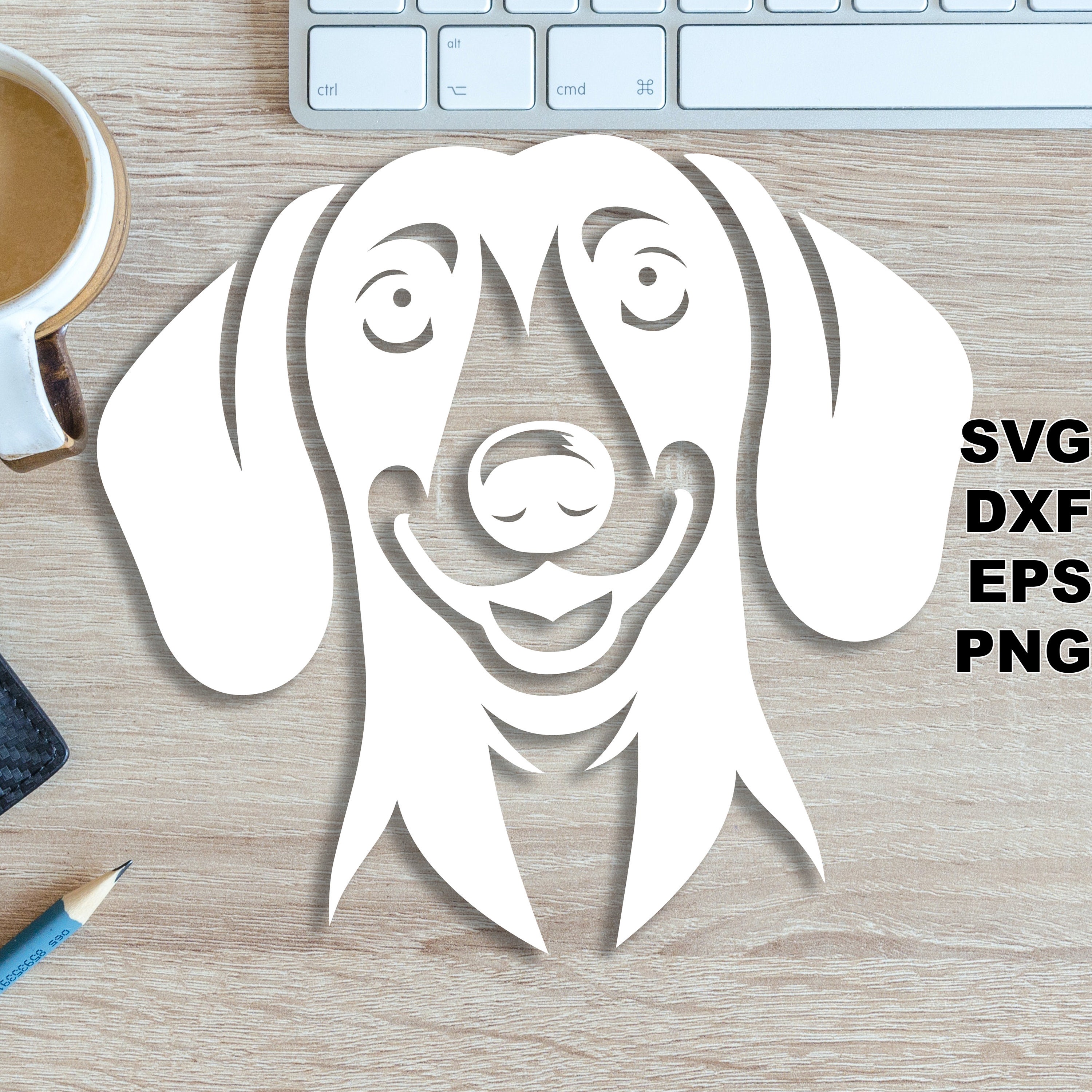 Dachshund Weiner Dog SVG Cut Files svg Dxf Png Eps Silhouette & Cricut ...
