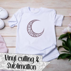 Crescent Moon SVG Cut Files (svg Dxf Png Eps Jpeg) Silhouette & Cricut ...