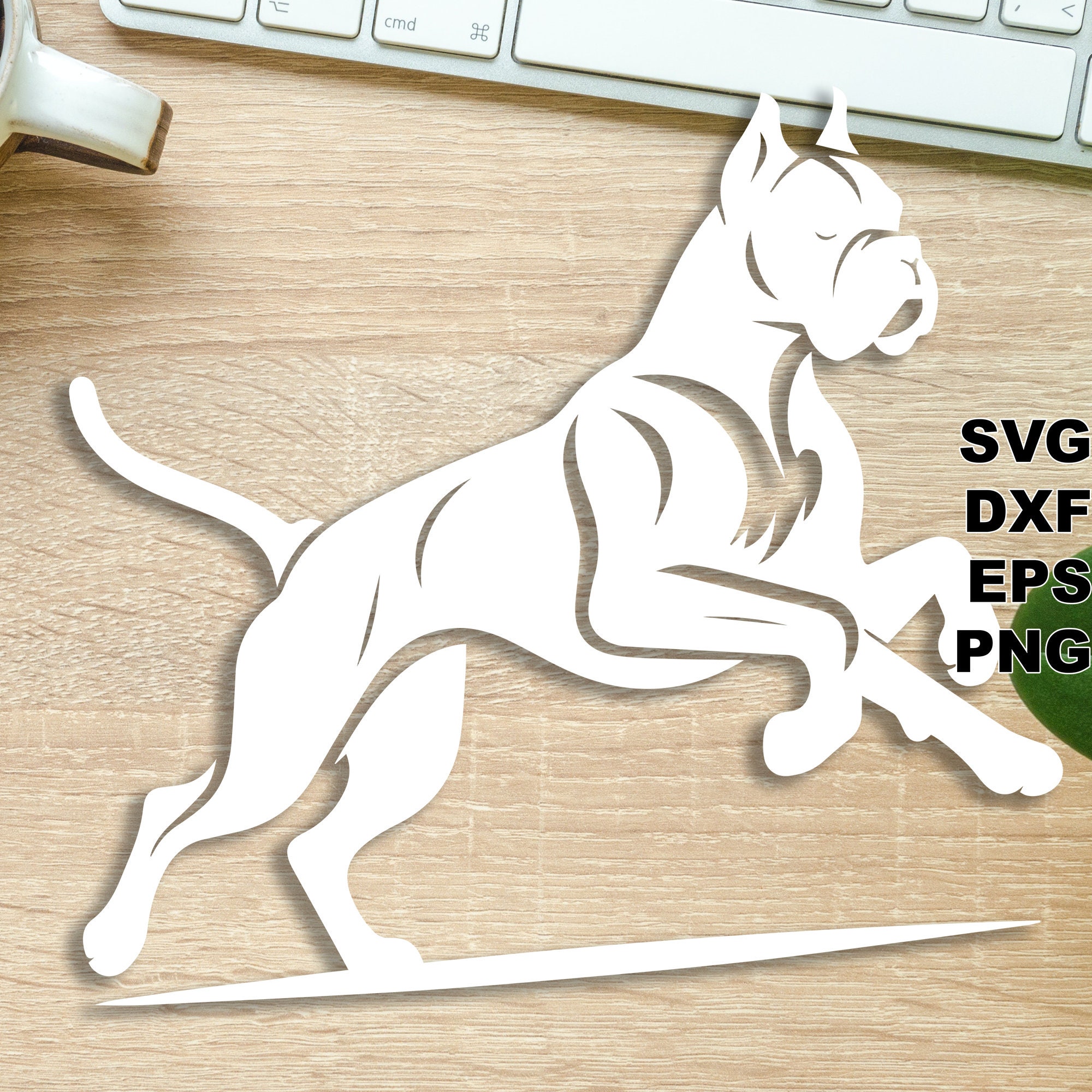 Boxer SVG Cut Files svg Dxf Png Eps Silhouette & Cricut, Digital ...