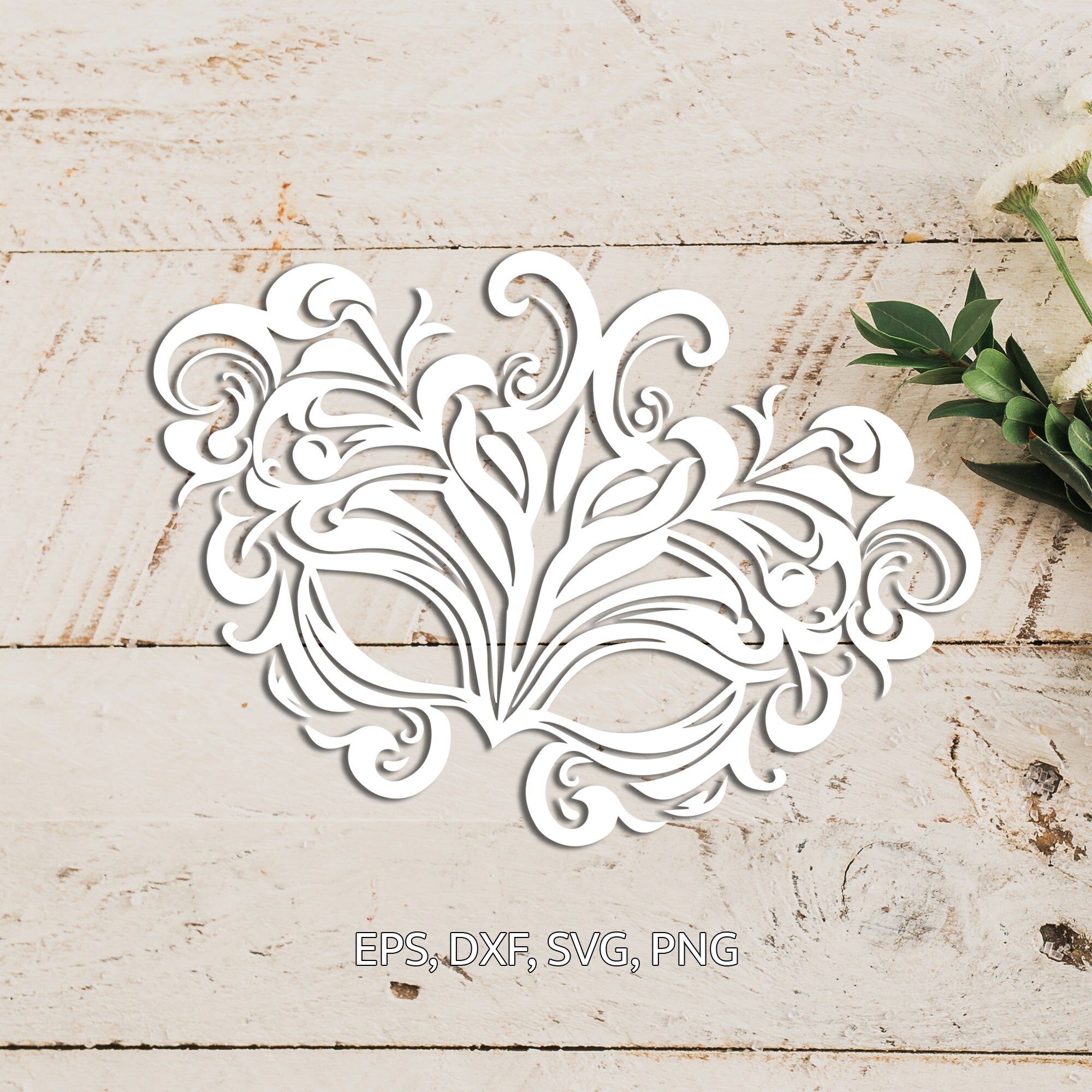 Masquerade SVG Cut Files svg Dxf Png Eps Silhouette & - Etsy