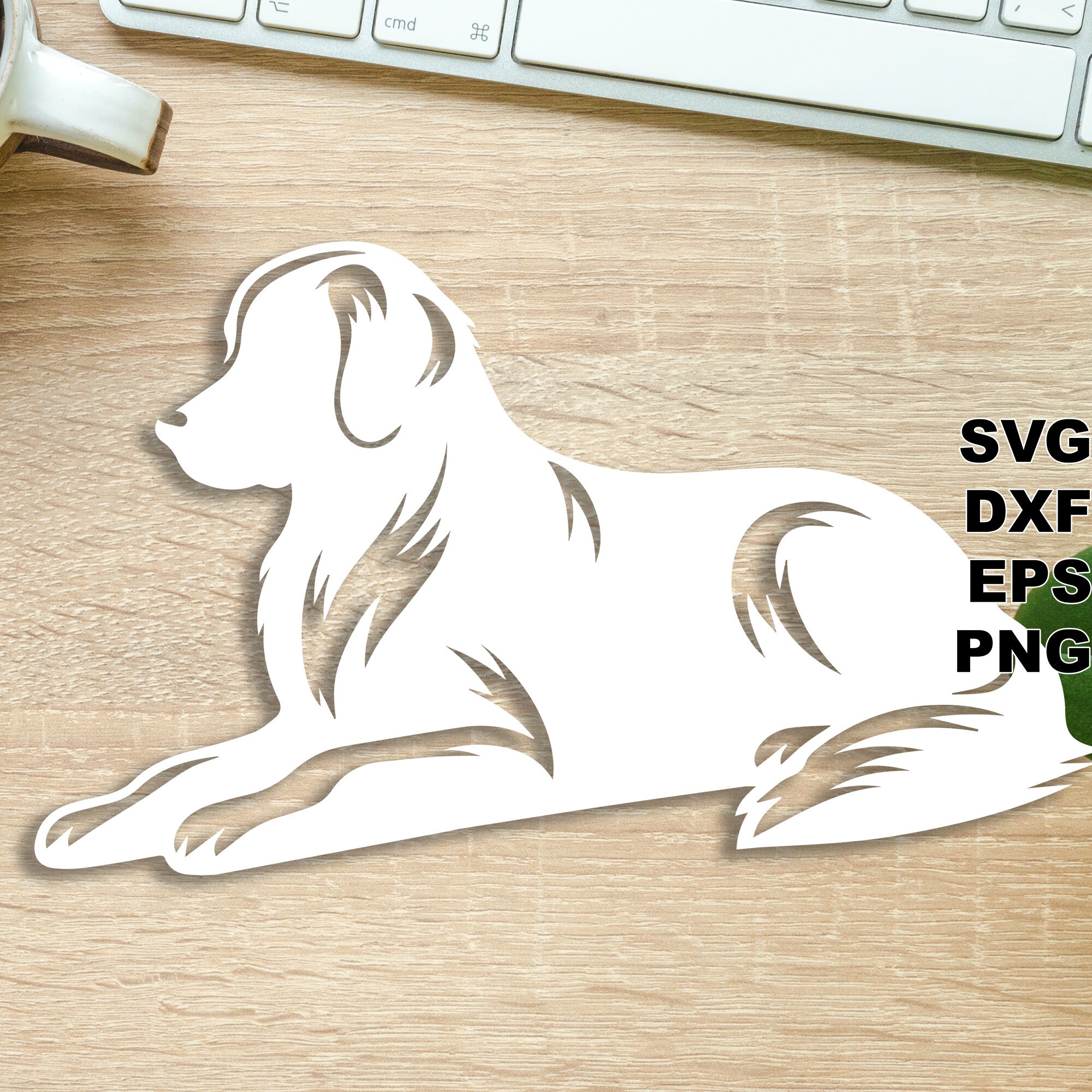 Golden Retriever SVG Cut Files svg Dxf Png Eps Silhouette & Cricut ...