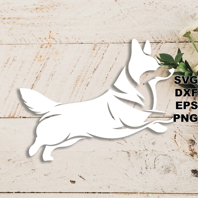 Corgi SVG Cut Files svg Dxf Png Eps Silhouette & Cricut, Digital ...