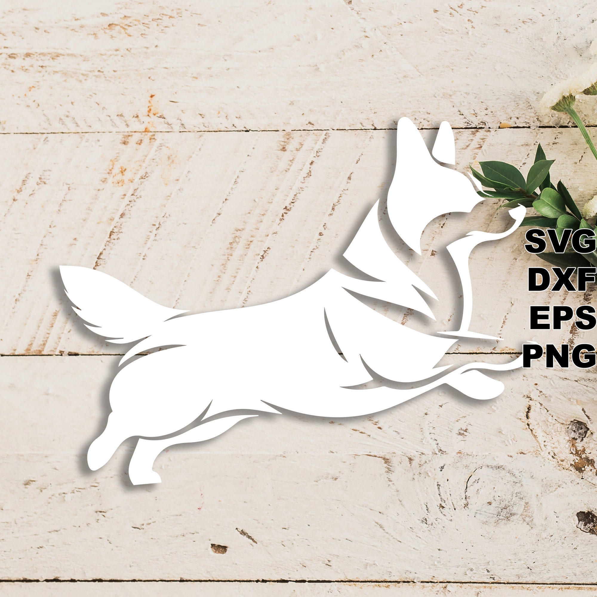 Corgi SVG Cut Files svg Dxf Png Eps Silhouette & Cricut, Digital ...
