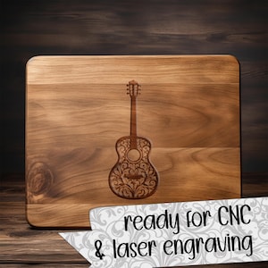 Filigree Guitars SVG Cut Files (svg Dxf Png Eps Jpeg) Silhouette ...