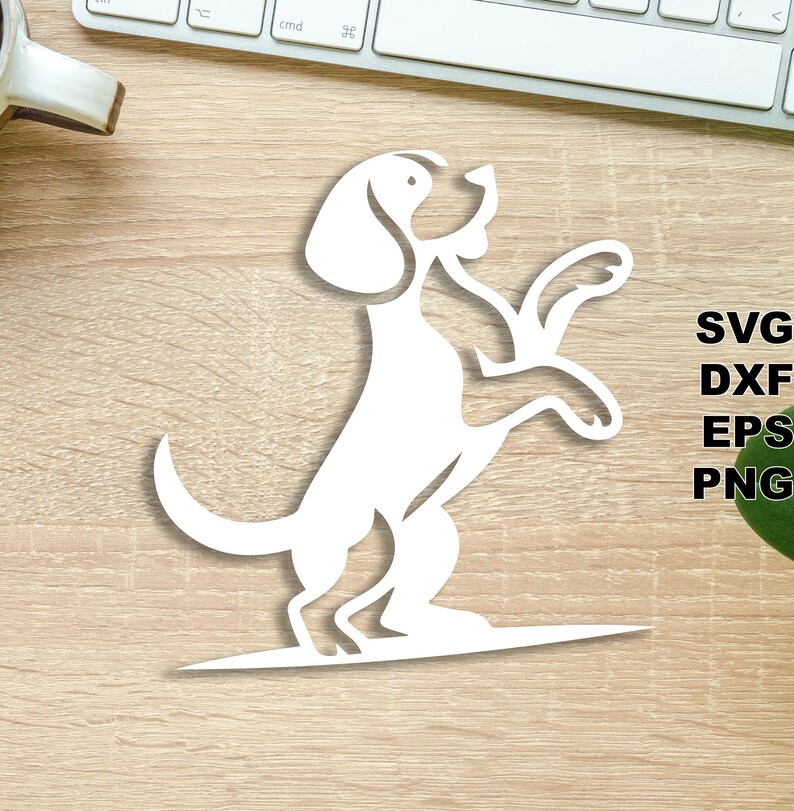 Beagle SVG Cut Files svg Dxf Png Eps Silhouette & Cricut, Digital ...