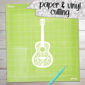 Filigree Guitars SVG Cut Files (svg Dxf Png Eps Jpeg) Silhouette ...