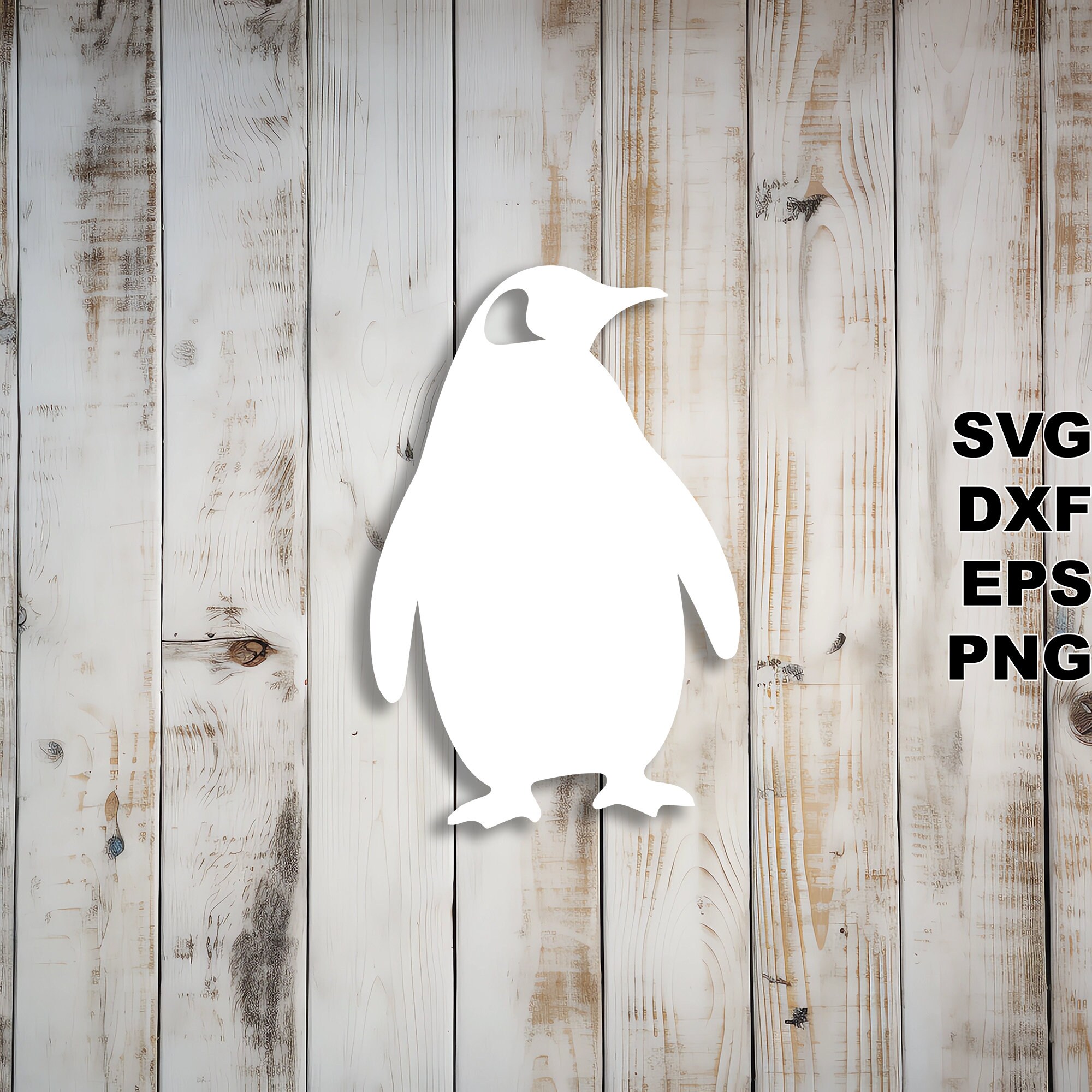 Penguin SVG Cut Files svg Dxf Png Eps Vinyl and Paper Cut, CNC, Laser ...
