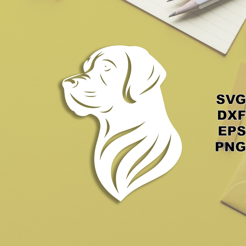 Labrador Retriever SVG Cut Files svg Dxf Png Eps Silhouette & Cricut ...